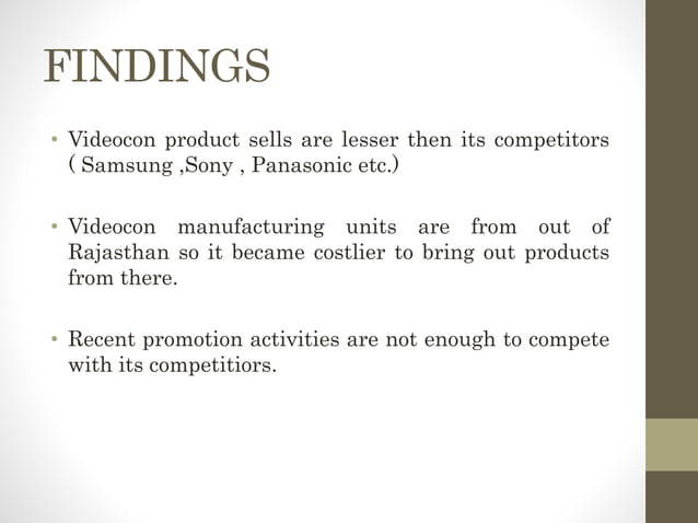 Marketing mix of videocon | PPT