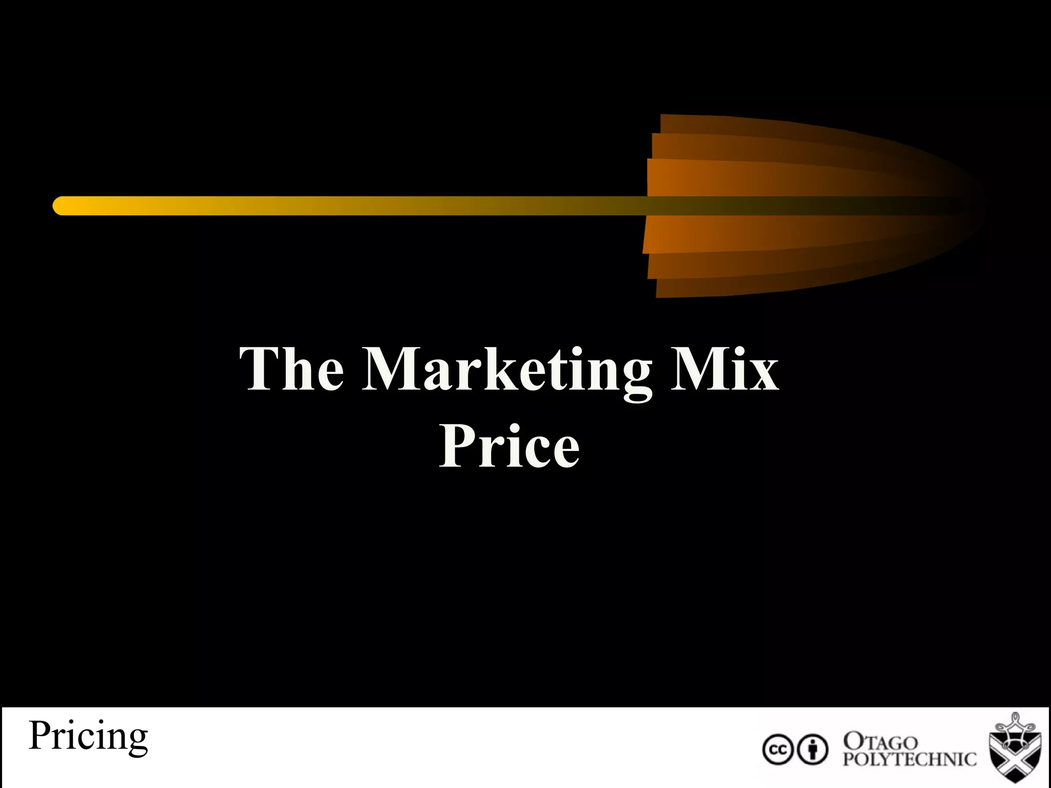 Marketing Mix - Price | PPT
