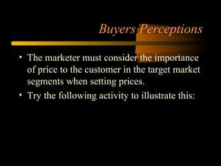 Marketing Mix - Price | PPT
