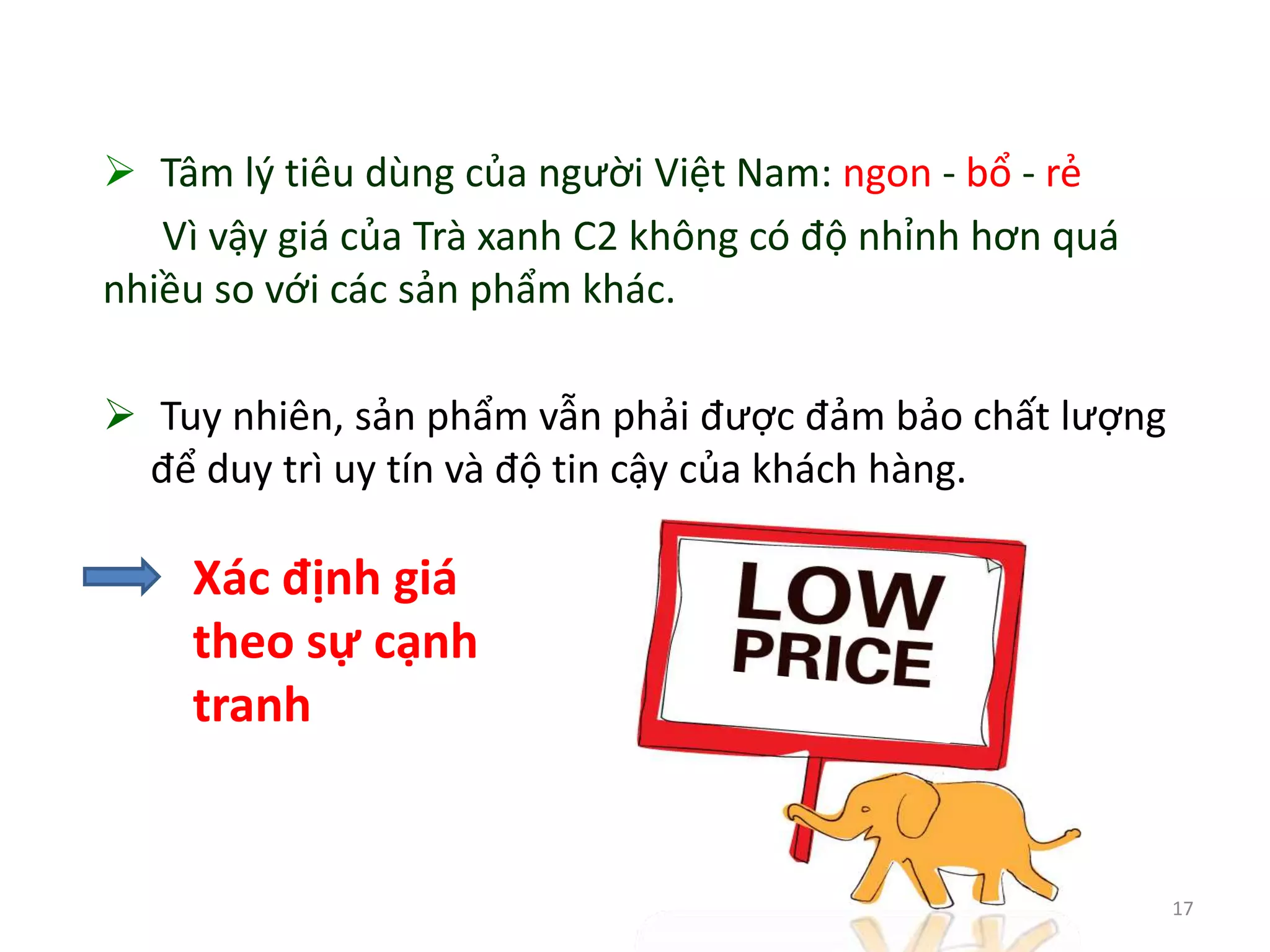 Marketing mix trà xanh c2 | PPTX