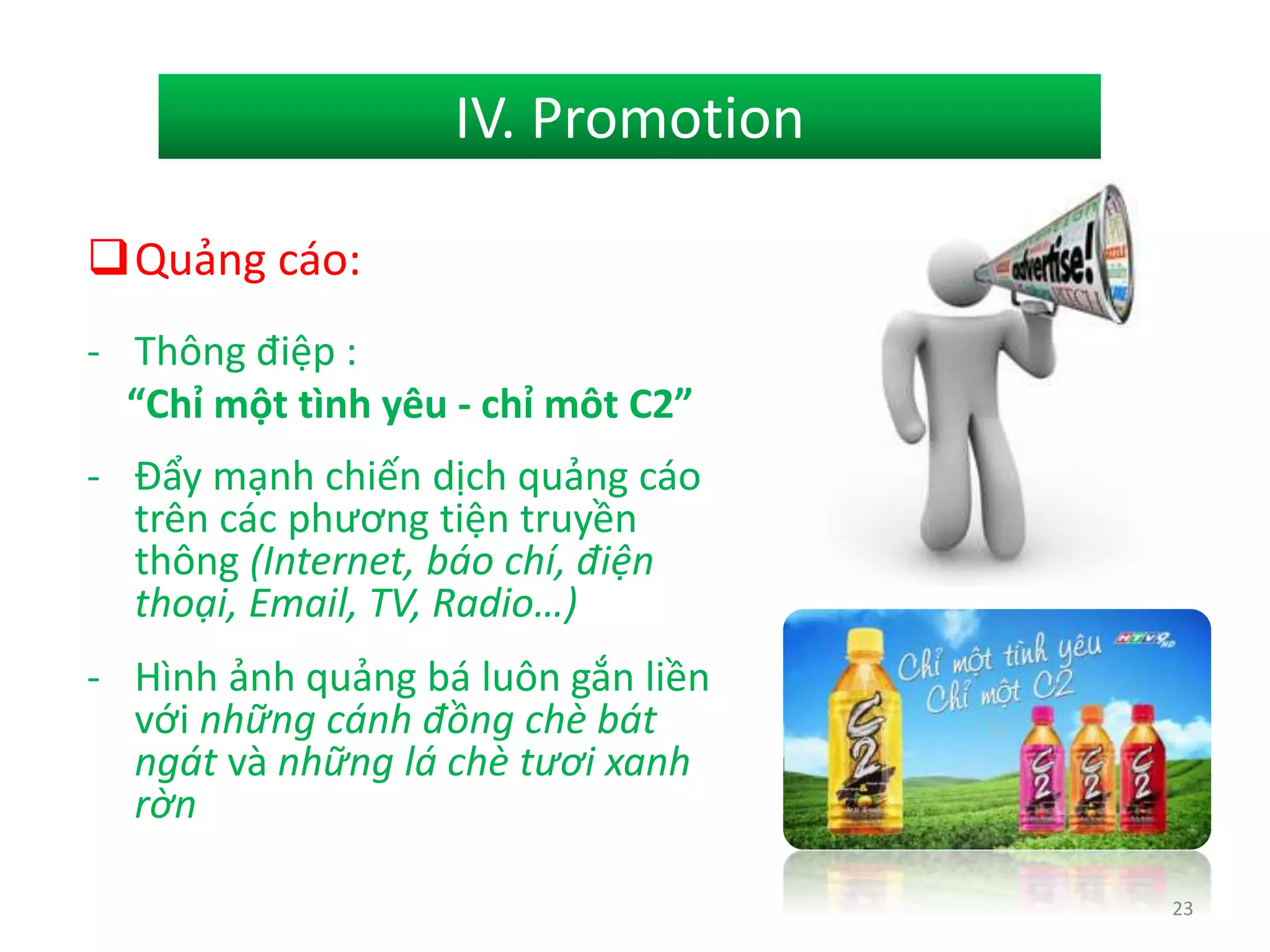 Marketing mix trà xanh c2 | PPTX