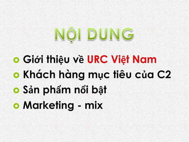 Marketing mix trà xanh c2 | PPTX