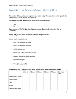 Marketing plan-coffee-vending-machines | DOCX