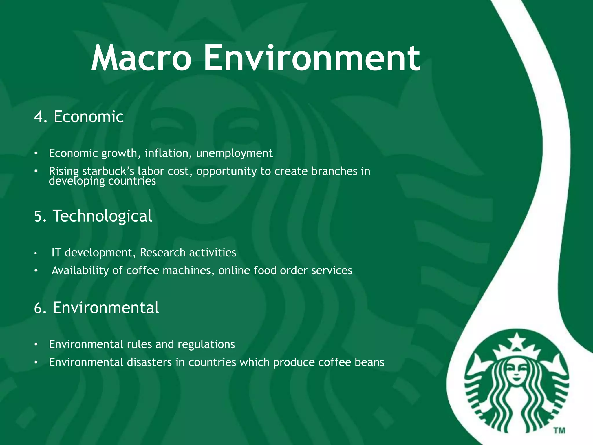 Business Environments Of Starbucks | PPTX