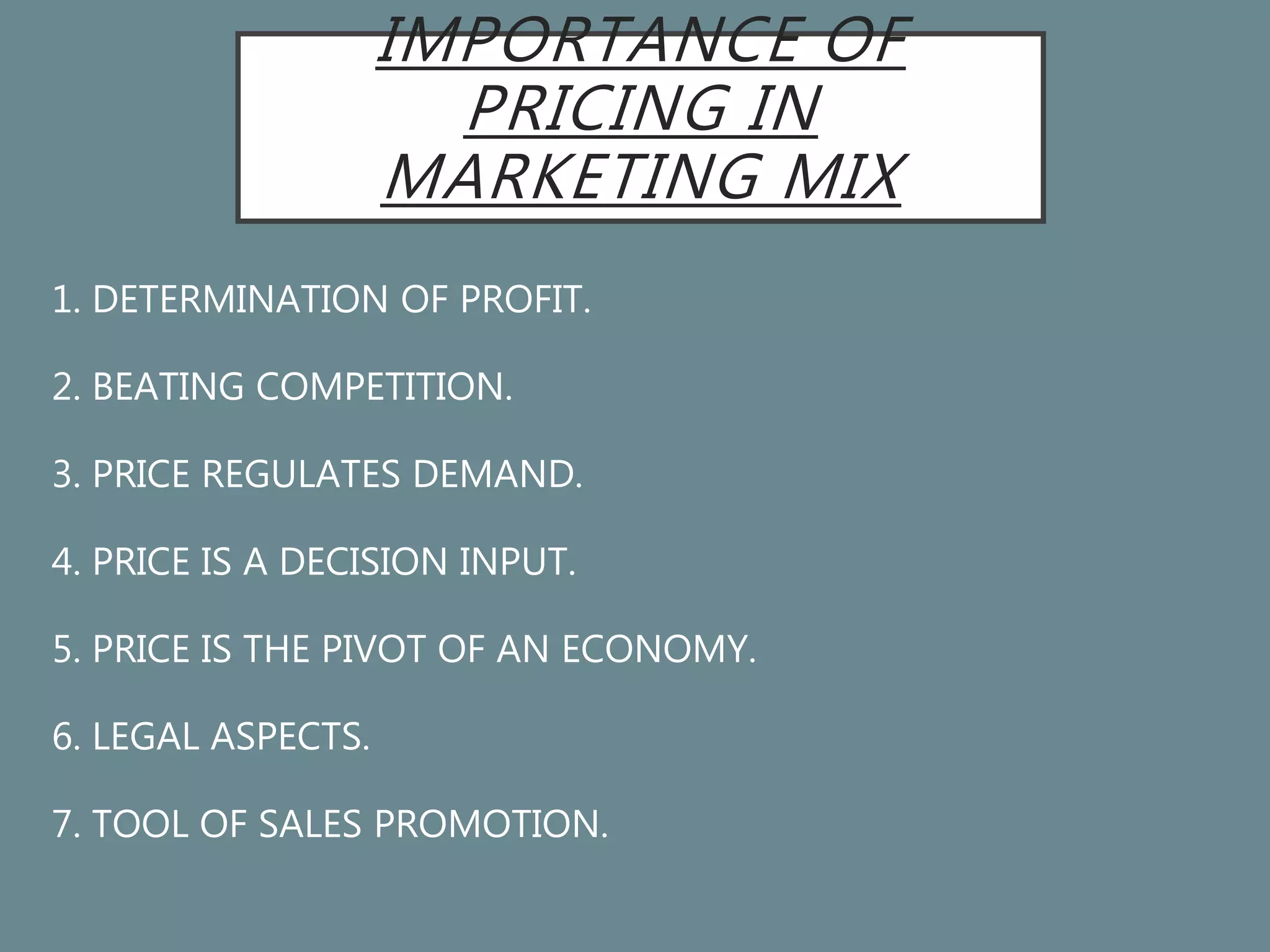 Marketing price mix | PPTX