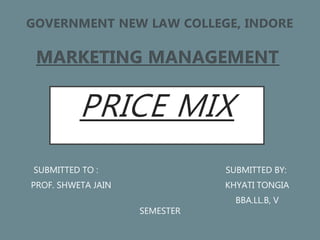 Marketing price mix | PPTX