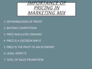 Marketing price mix | PPTX