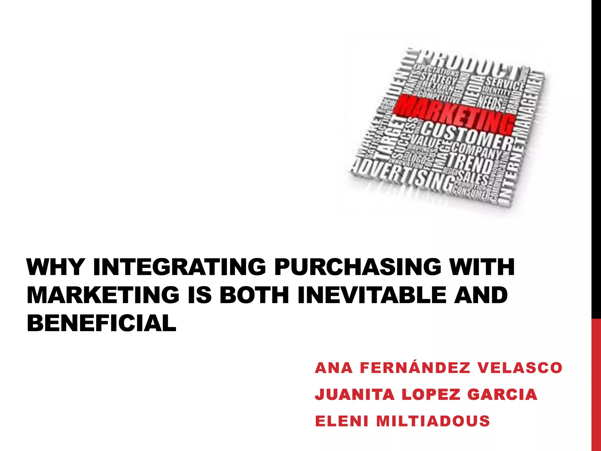 Marketing - Purchasing Integration | PPTX