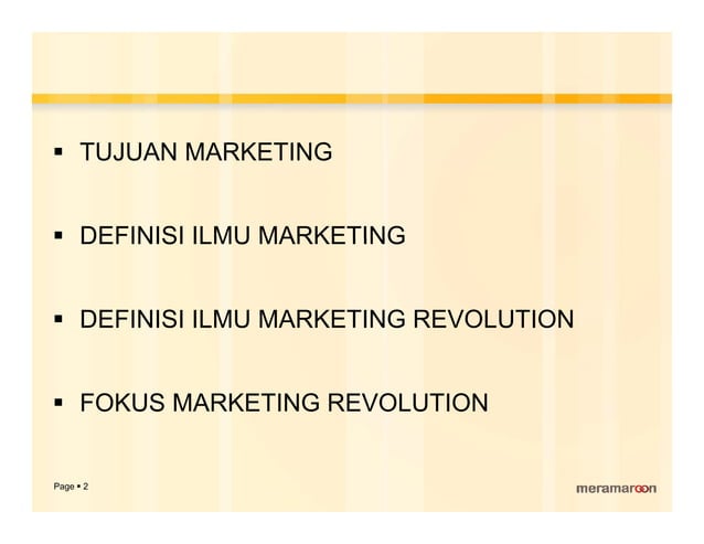 Marketing Revolution | PPT
