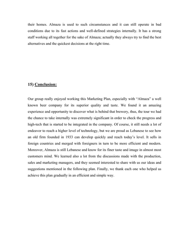 NDU Term Paper | Marketing Senior Standing - Marketing Plan | PDF ...