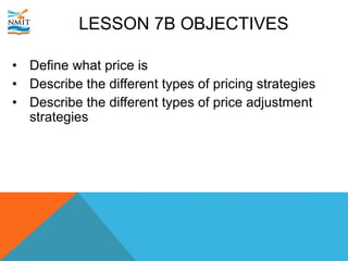 MGT2306-MARKETING-MANAGEMENT LESSON 7B | PPT