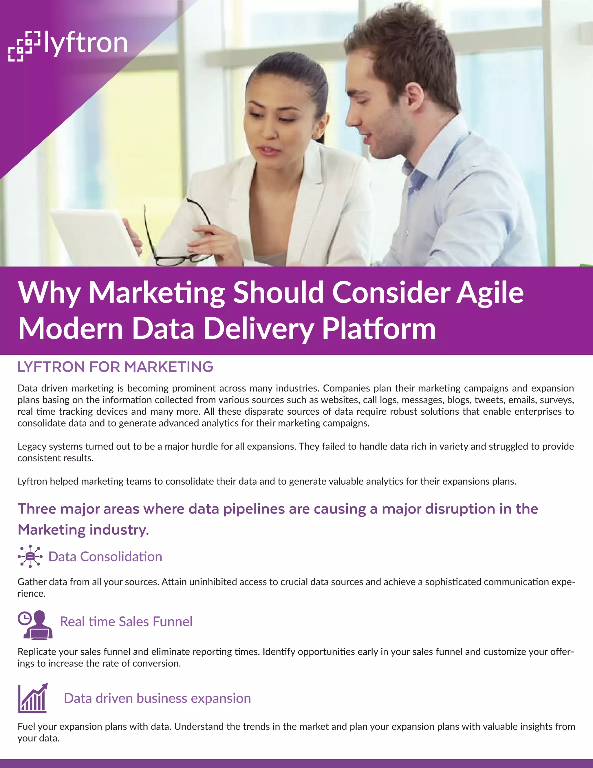 Why Marketing Should Consider Agile Modern Data Delivery Platform | PDF