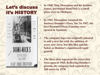 Comprehensive analysis of marketing strategies of domino's | PPTX