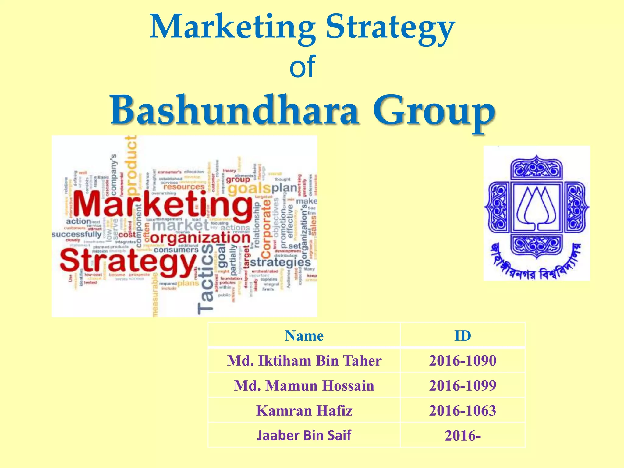 Marketing Strategy of Bashundhara Group | PPTX
