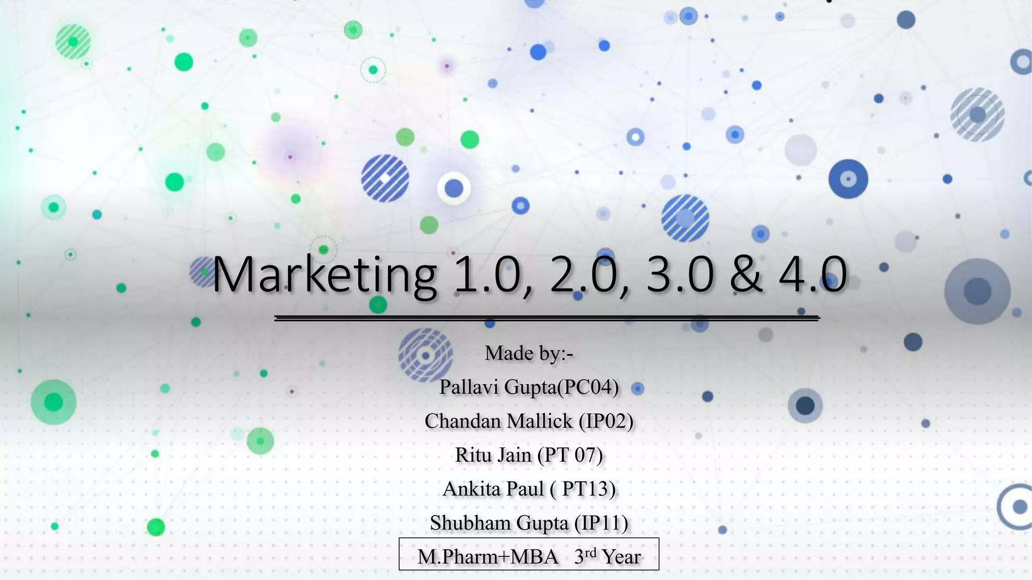 Marketing 1.0-4.0 | PPTX