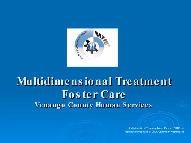 MTFC Overview | PPT | Adoption and Fostering | Parenting
