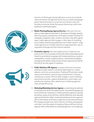 Definitive Marketing Agency Selection Guide | PDF
