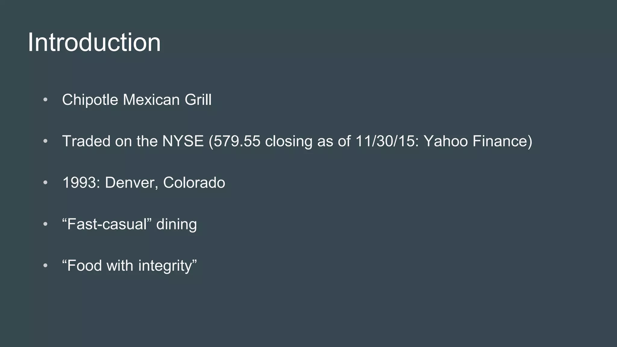 Marketing Analysis Presentation: Chipotle | PPTX