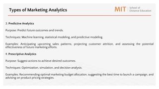 Marketing Analytics in Marketing Management | PPTX