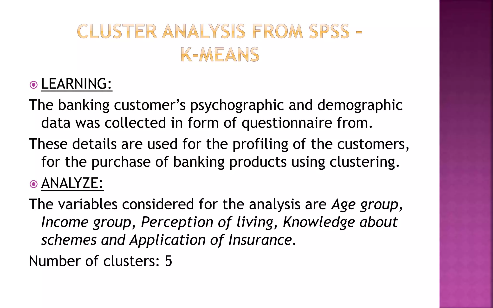Marketing analytics - clustering Types | PPTX