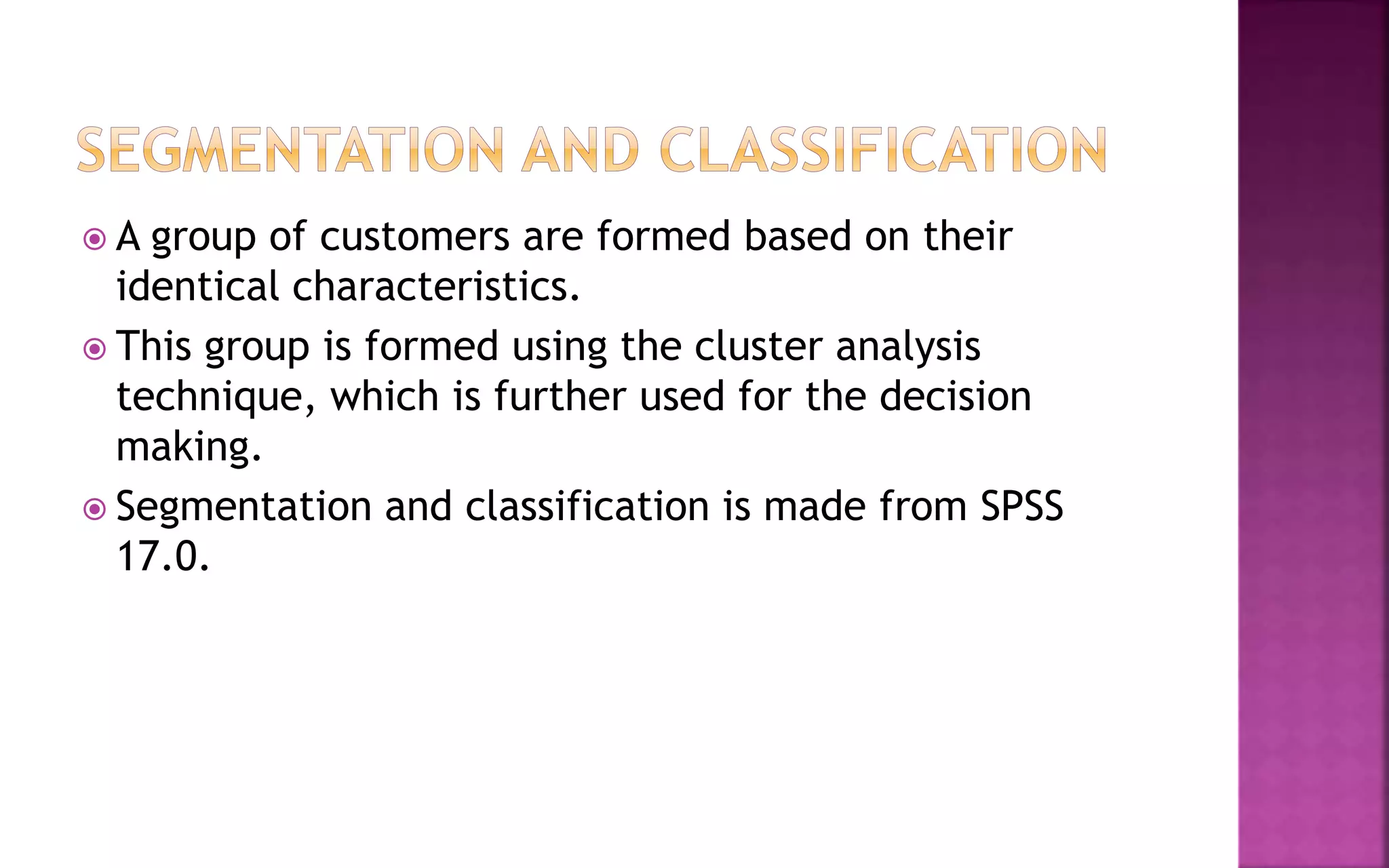 Marketing analytics - clustering Types | PPTX