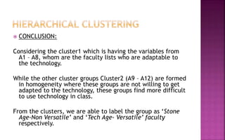 Marketing analytics - clustering Types | PPTX