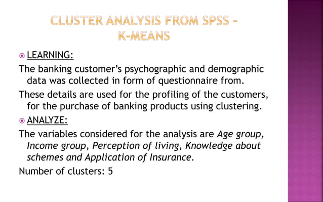 Marketing analytics - clustering Types | PPT