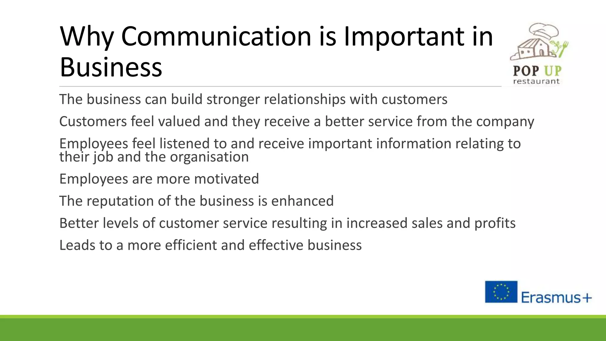 Marketing and Communication Outcome 3 | PPT