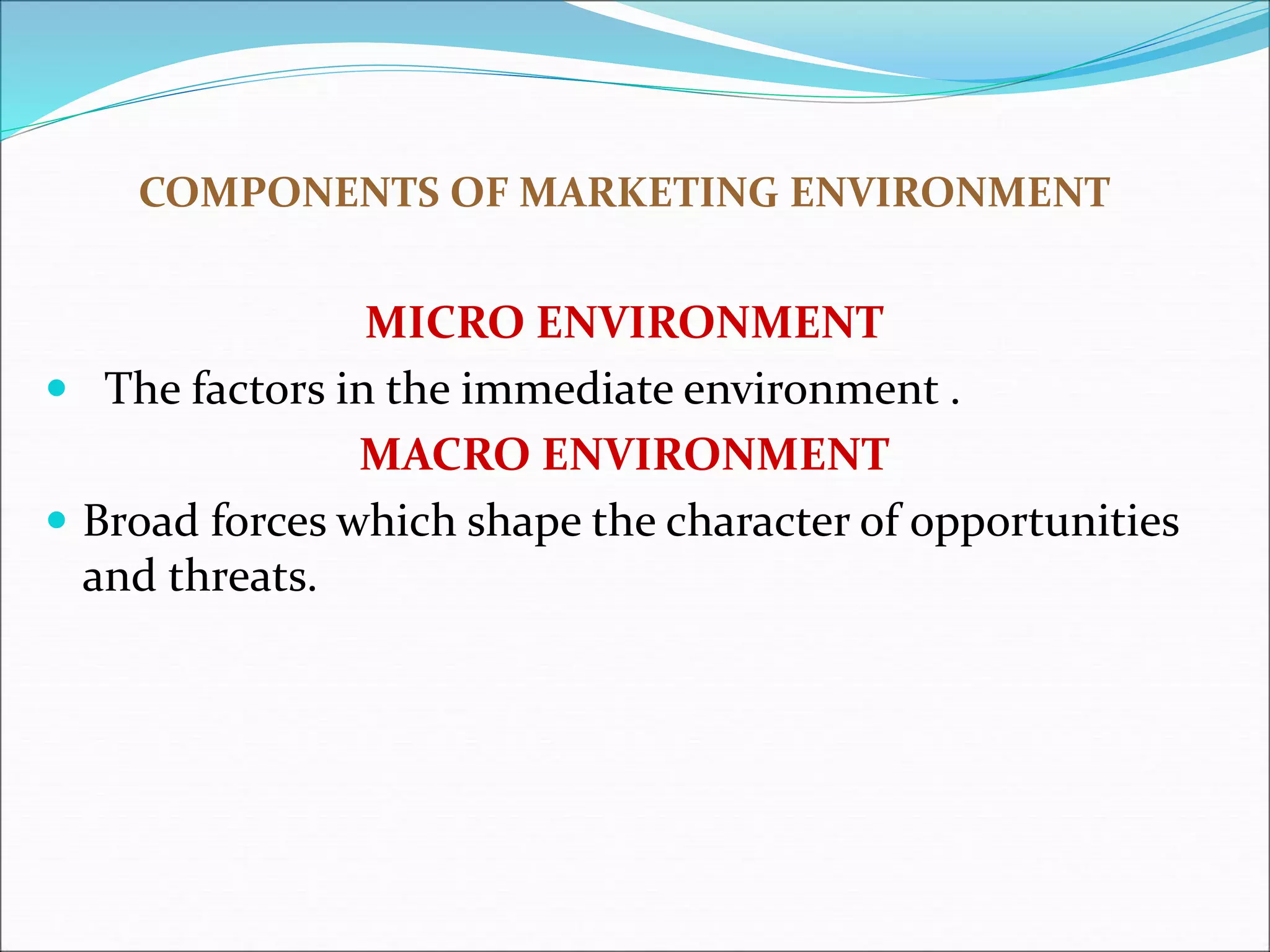 Marketing environment | PPTX
