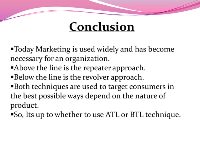 Marketing and how atl and btl activity relate to marketing mc ...