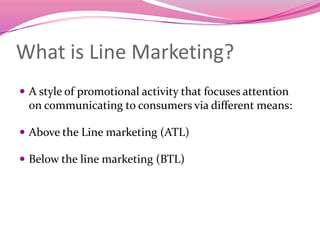 Marketing and how atl and btl activity relate to marketing mc ...