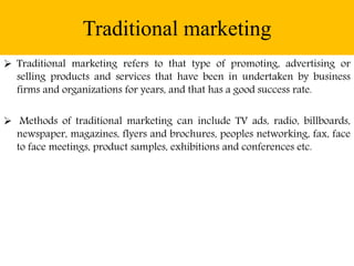 Marketing and its some components. | PPTX