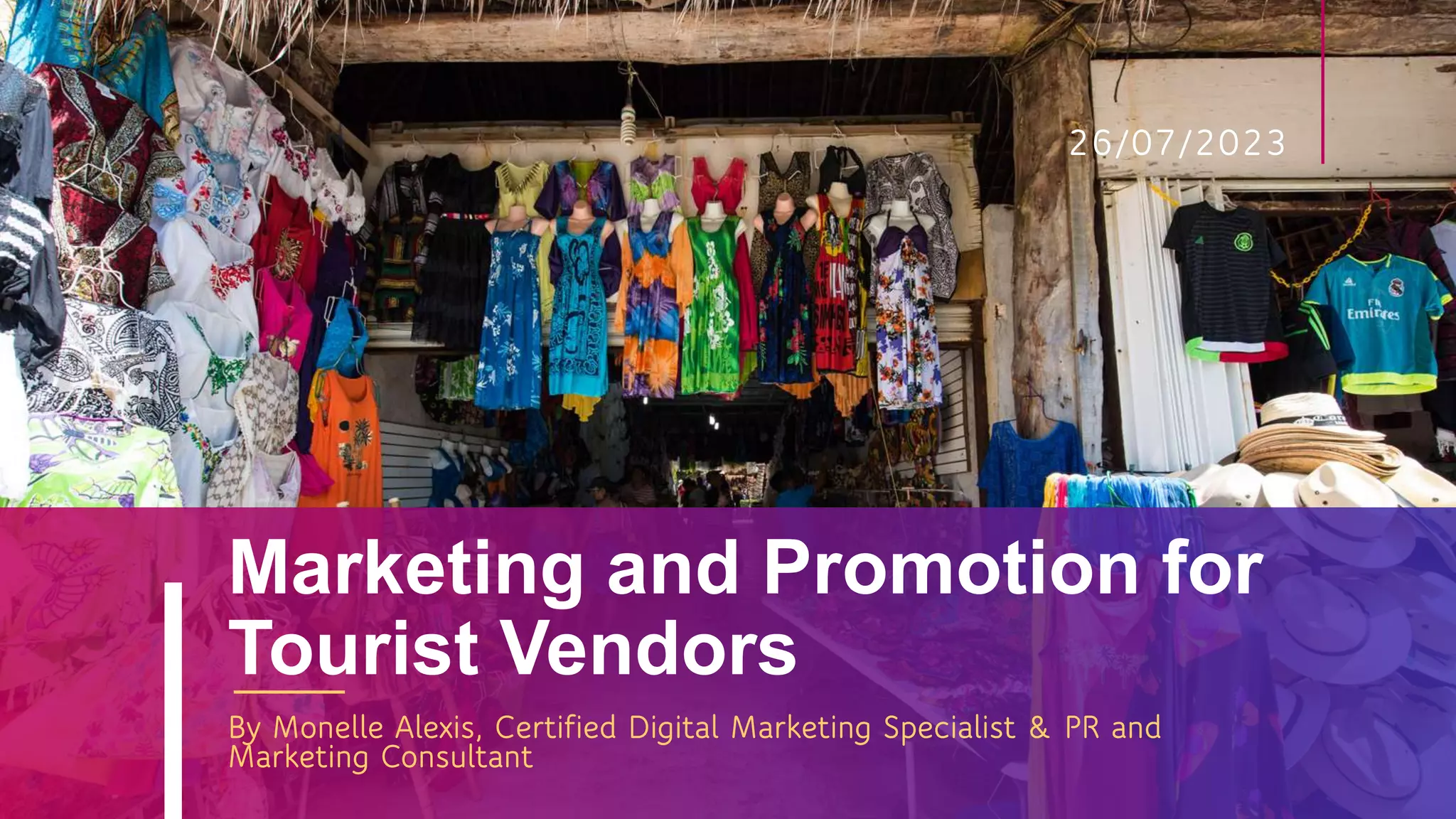 Marketing and Promotion for Tourist Vendors | PPT