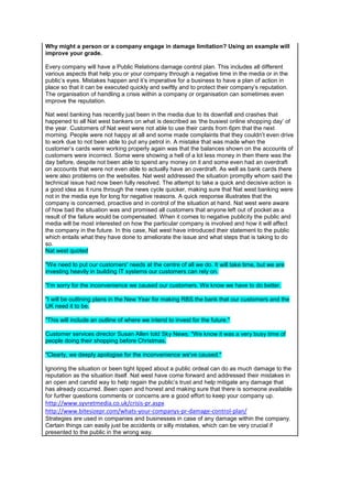 Marketing and pr task 1 | DOCX