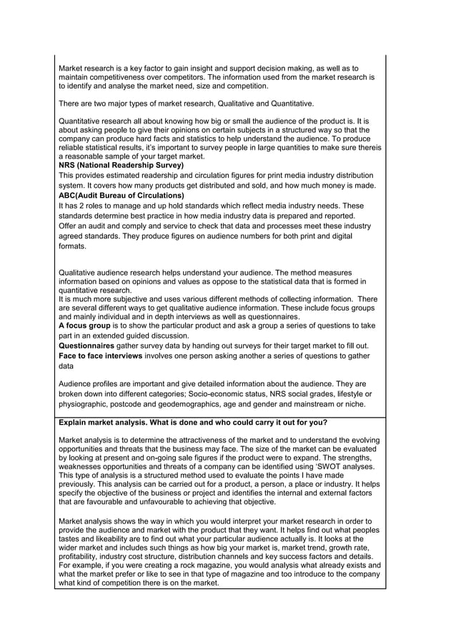 Marketing and pr task 1 | DOCX