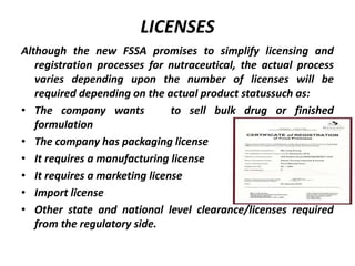 Marketing and regulatory issues for functional food by sakshi | PPTX
