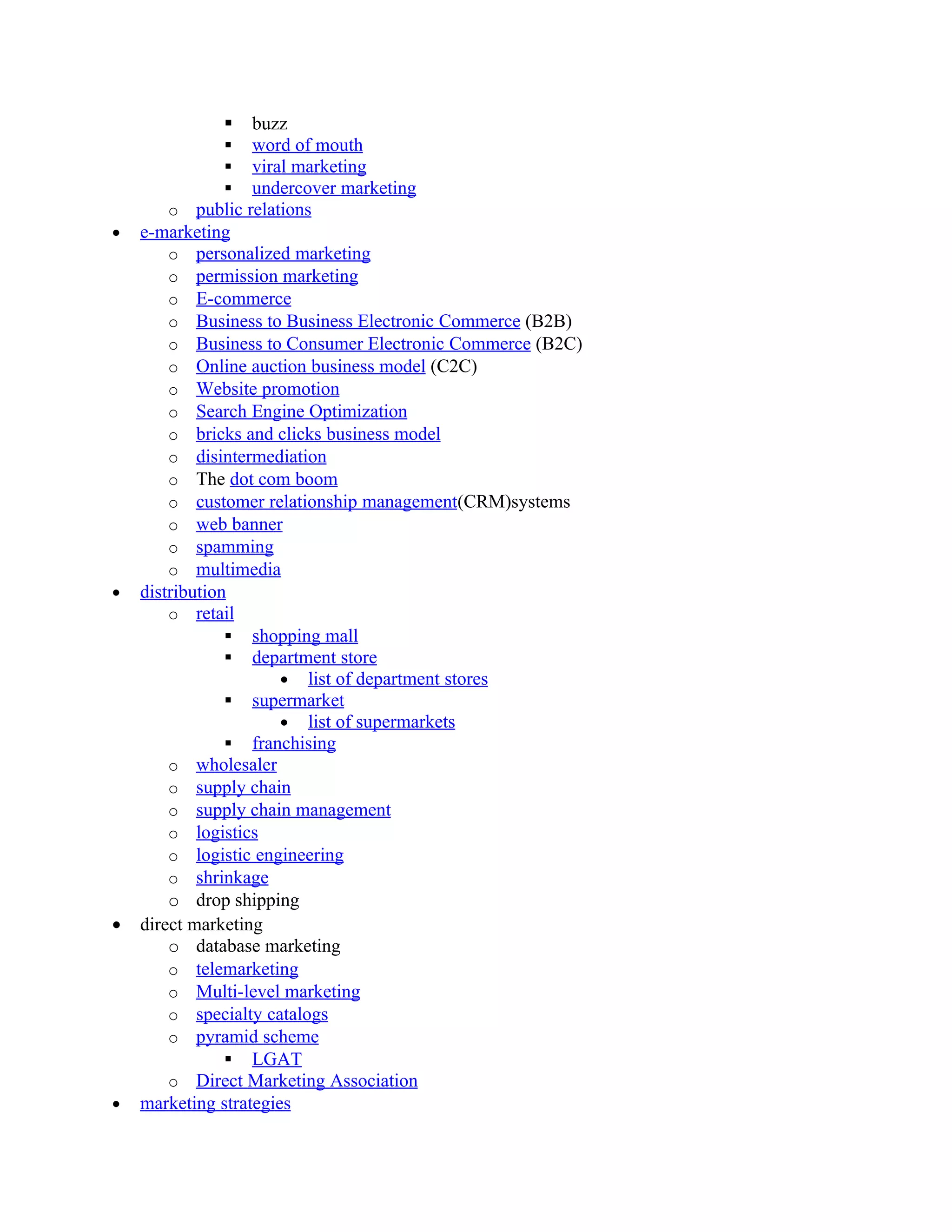 Marketing an overview | DOC