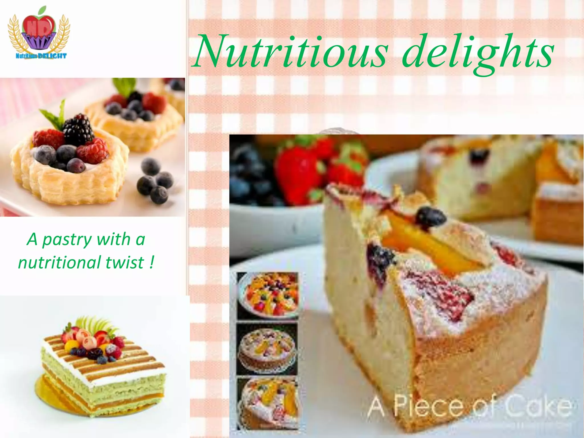 Marketing a product( Example Healthy Pastries) | PPTX