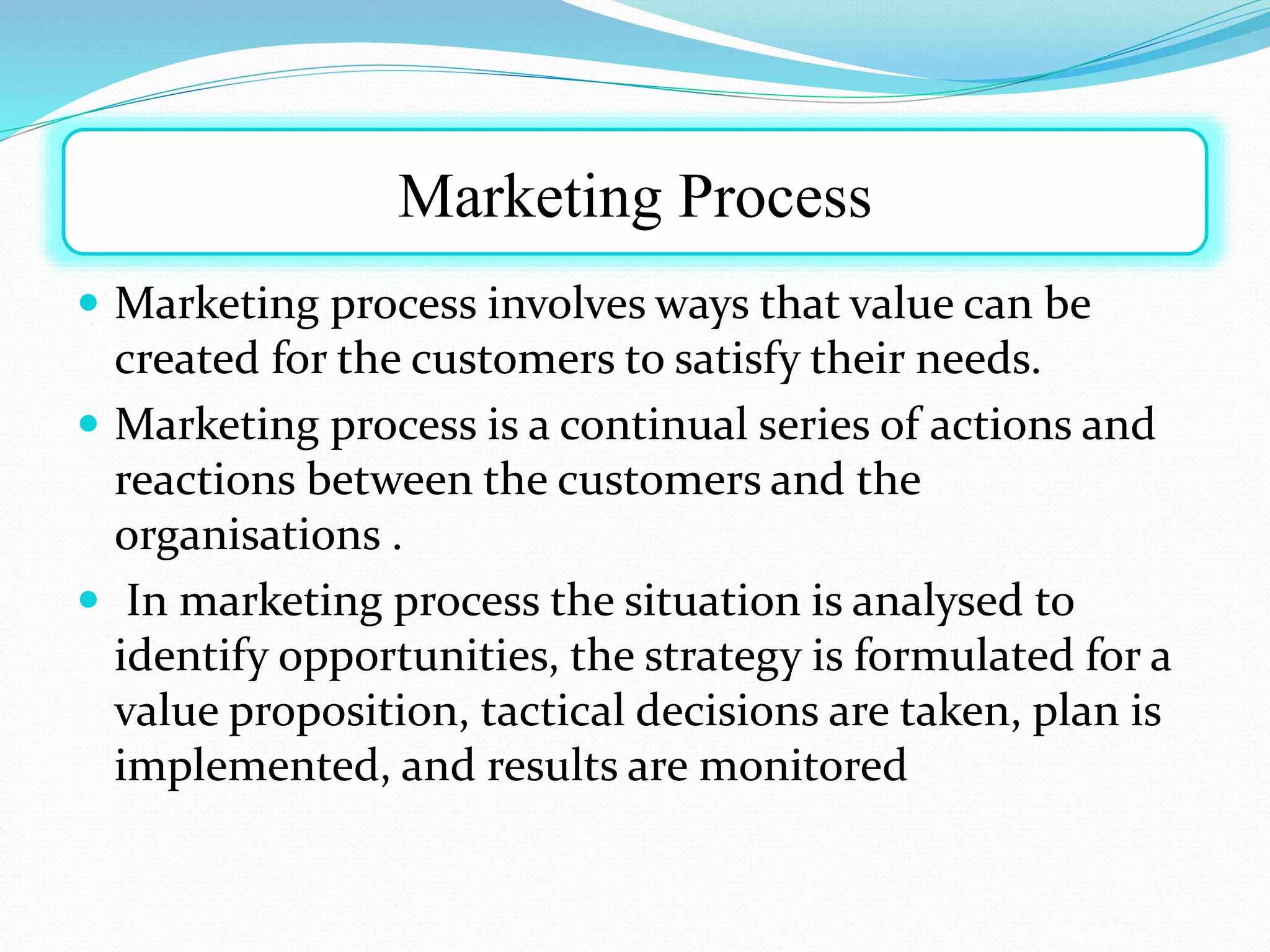 The Marketing Process | PPTX