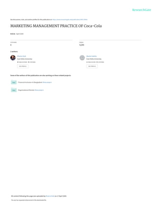 Marketingassignmentcoke | PDF | Business Administration | Business