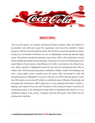 Marketingassignmentcoke | PDF | Business Administration | Business