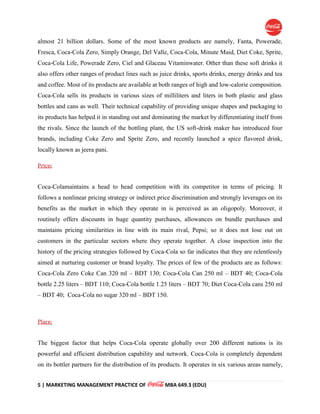 Marketingassignmentcoke | PDF