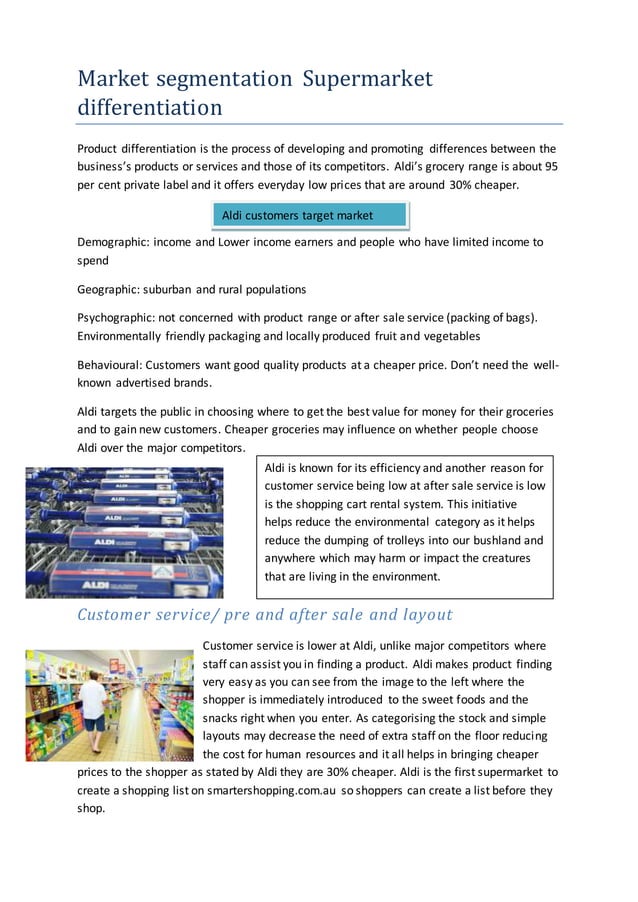 Aldi Marketing | DOCX