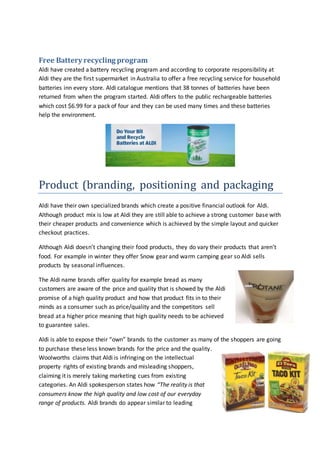 Aldi Marketing | DOCX