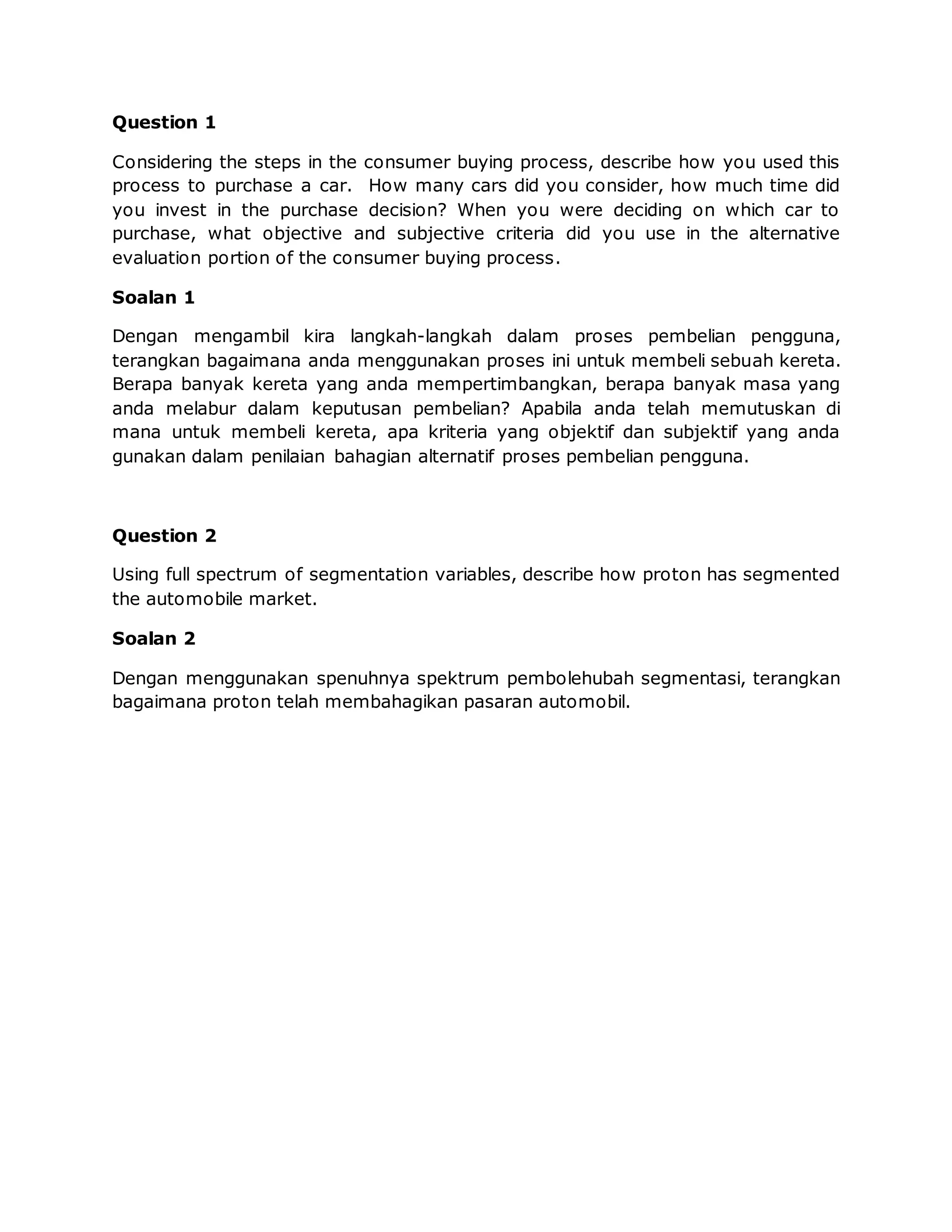 Marketing assignment jamal | PDF