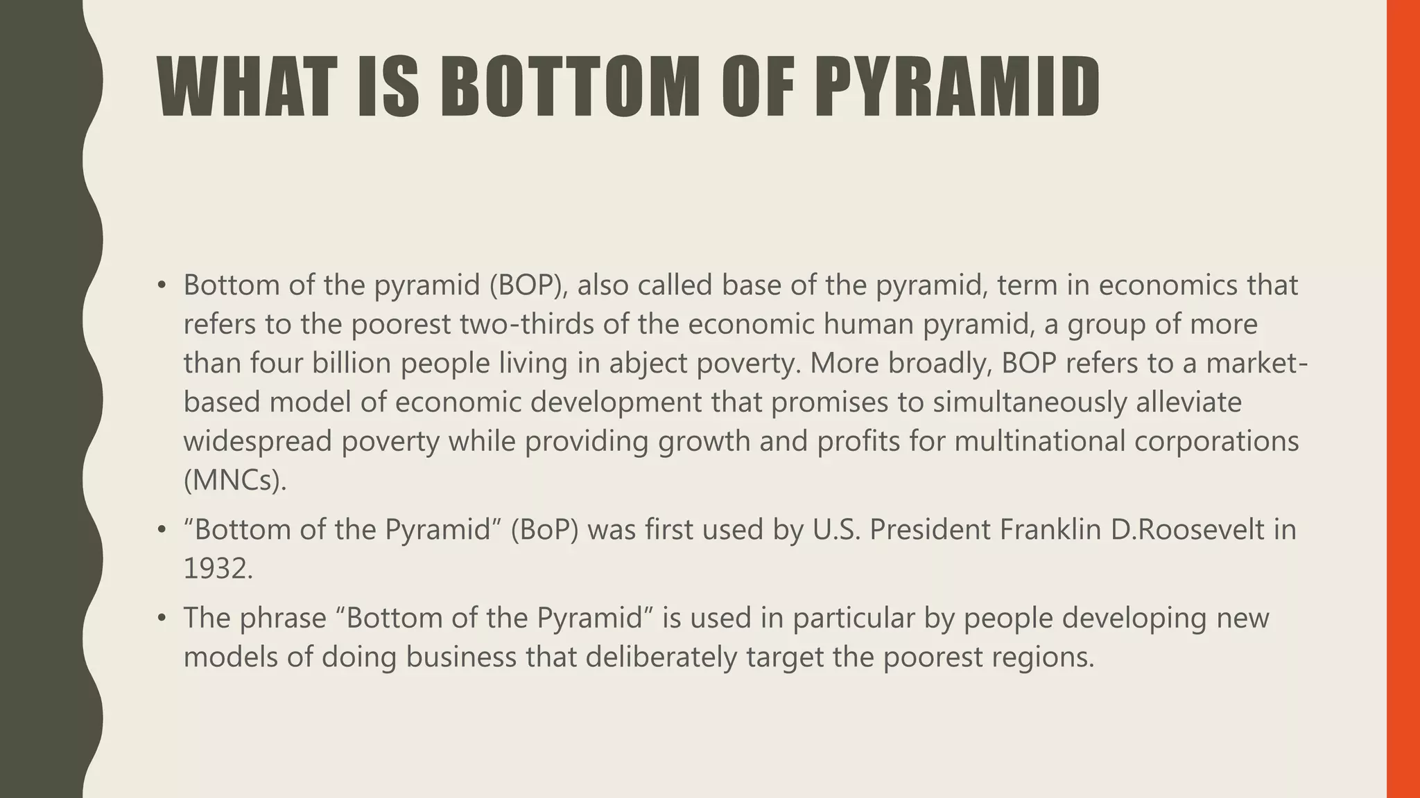 Marketing at the bottom of the pyramid | PPTX