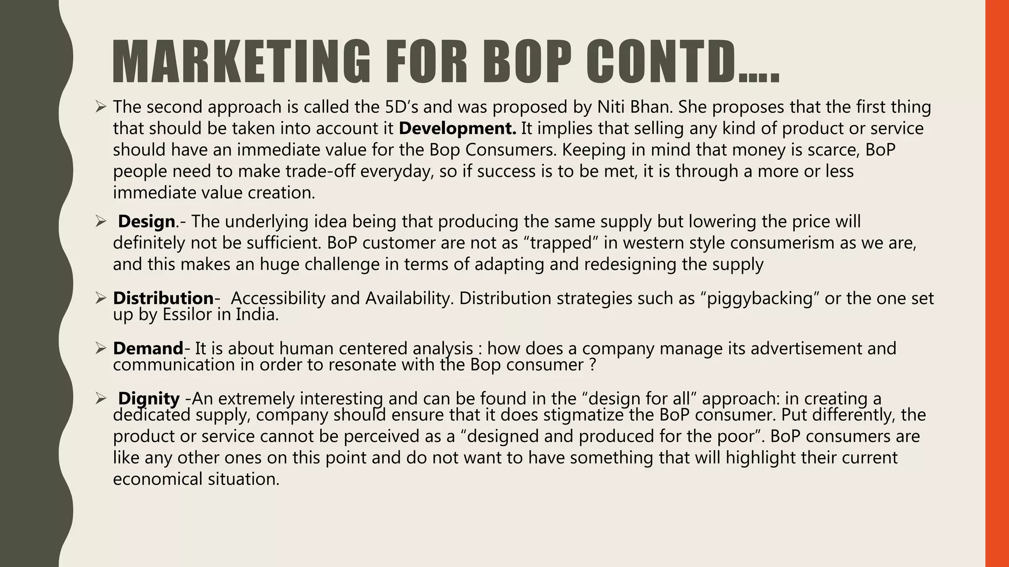 Marketing at the bottom of the pyramid | PPTX