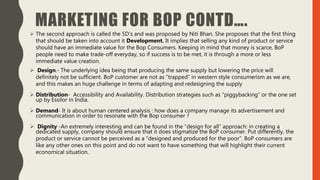 Marketing at the bottom of the pyramid | PPTX