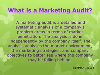 Marketing audit | PPTX