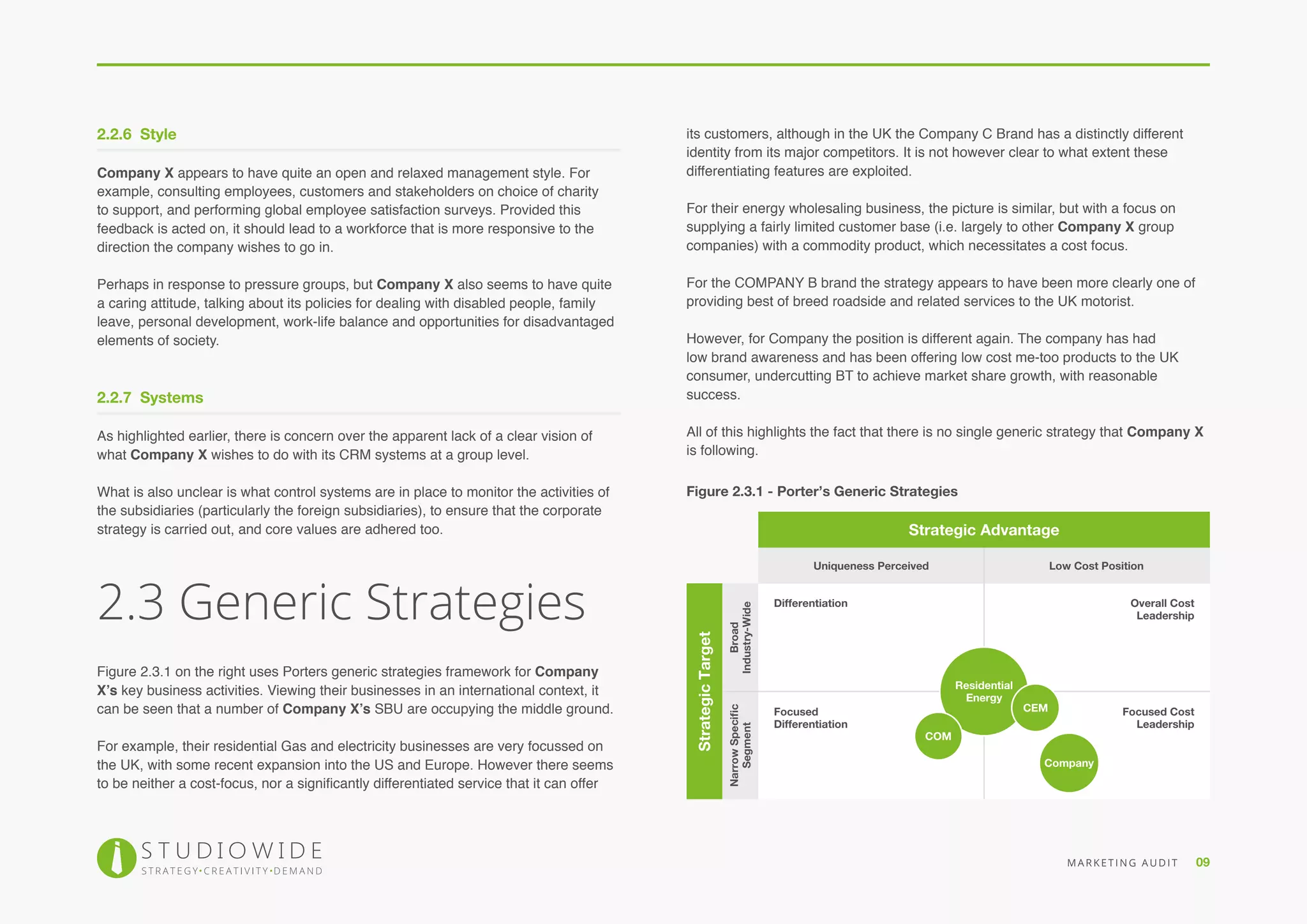 Strategic Marketing Audit Example | PDF
